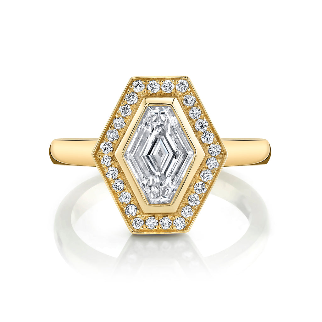 Lozenge Cut Diamond Ring – Harold Stevens