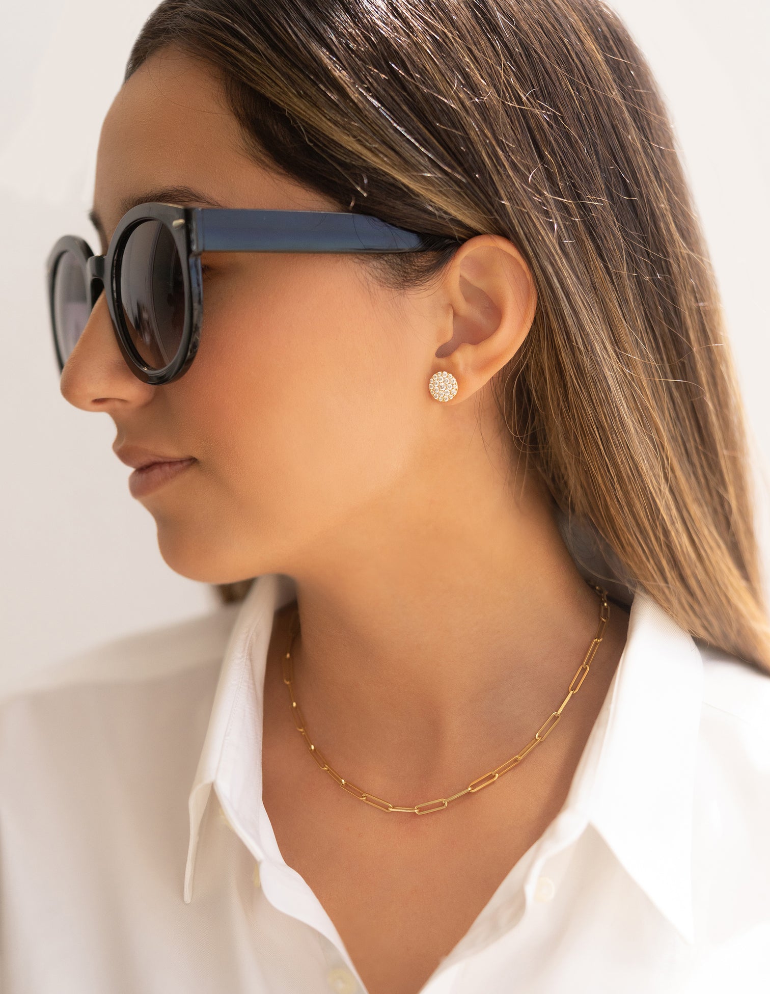 14K Yellow Gold Paperclip Chain Necklace – Harold Stevens